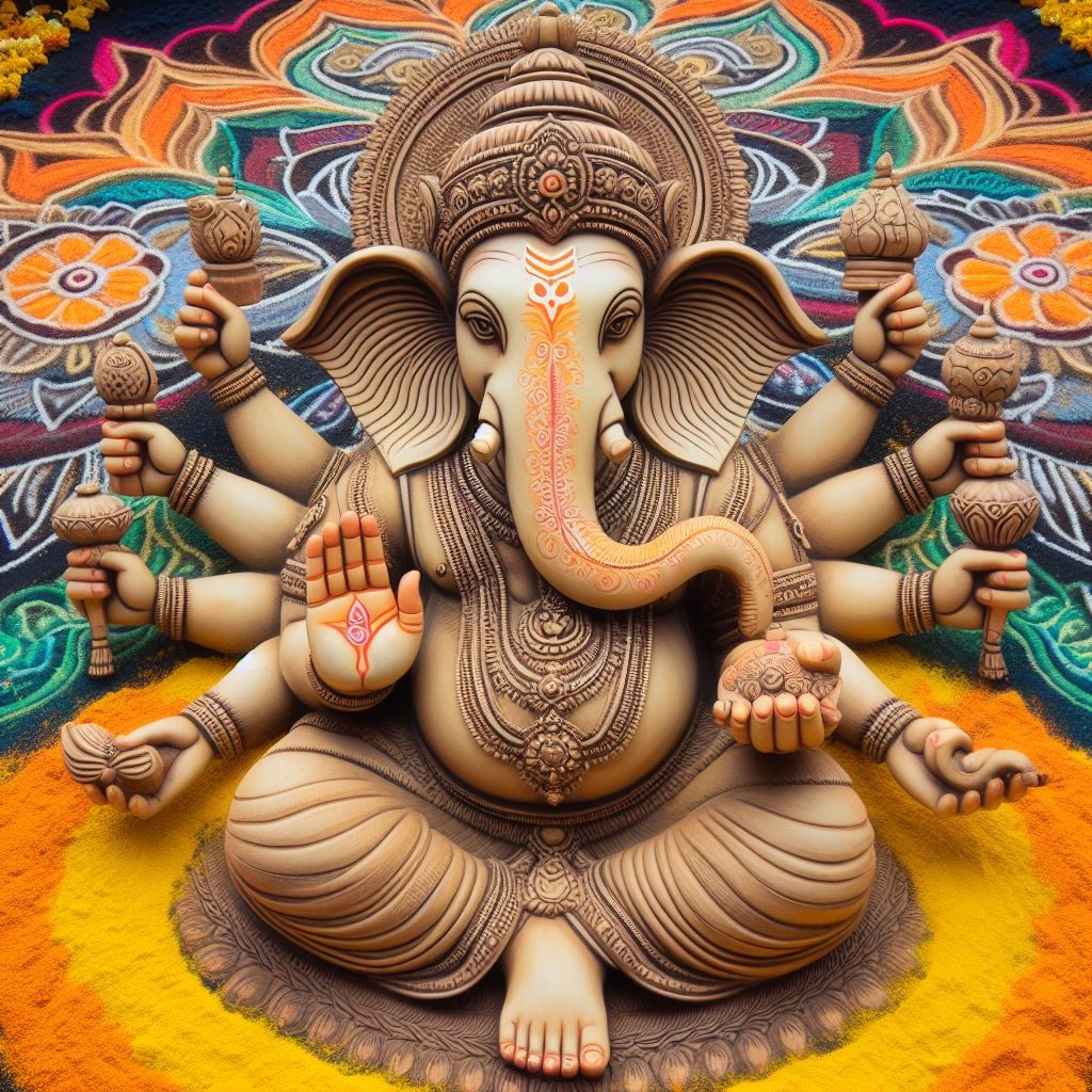 Lord Ganesh Wall Poster Sticker 2 Siddhi Vinayaka Portraits and Cards ...